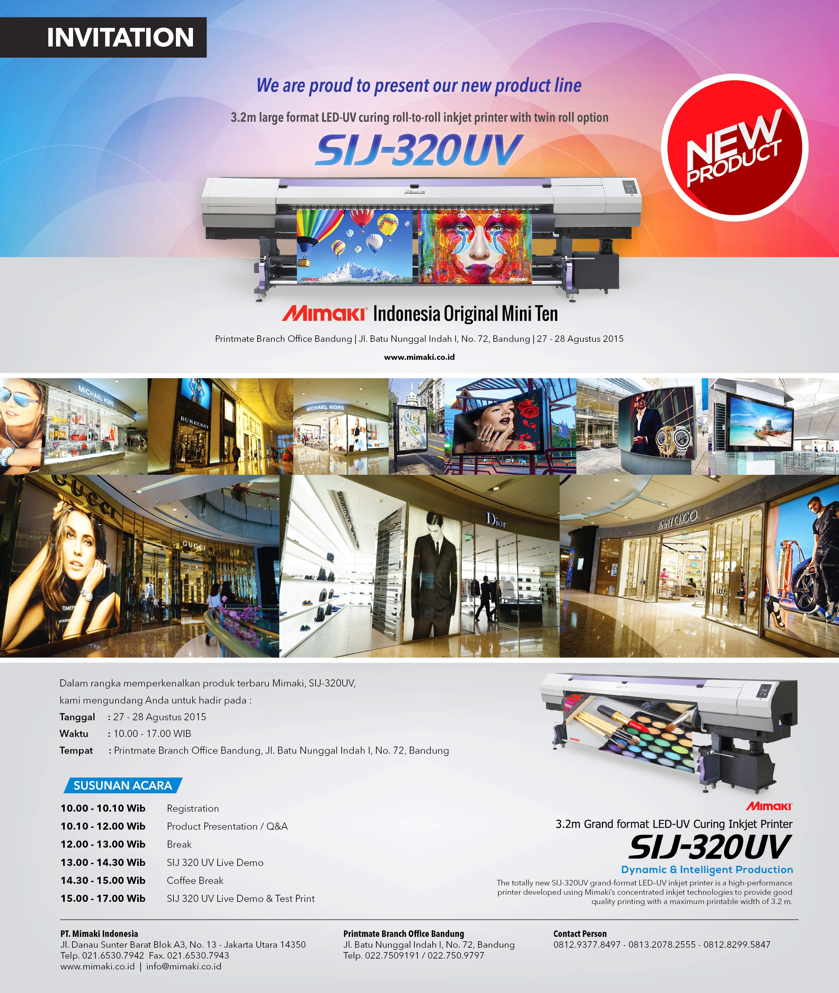 Mimaki SIJ-320 UV Roll to Roll Printer | Minori (Open House) di Kota ... Mimaki SIJ-320 UV Roll to Roll Printer | Minori (Open House) di Kota ...